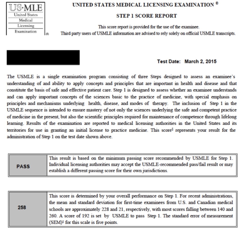 The new USMLE score report – The Sheriff of Sodium