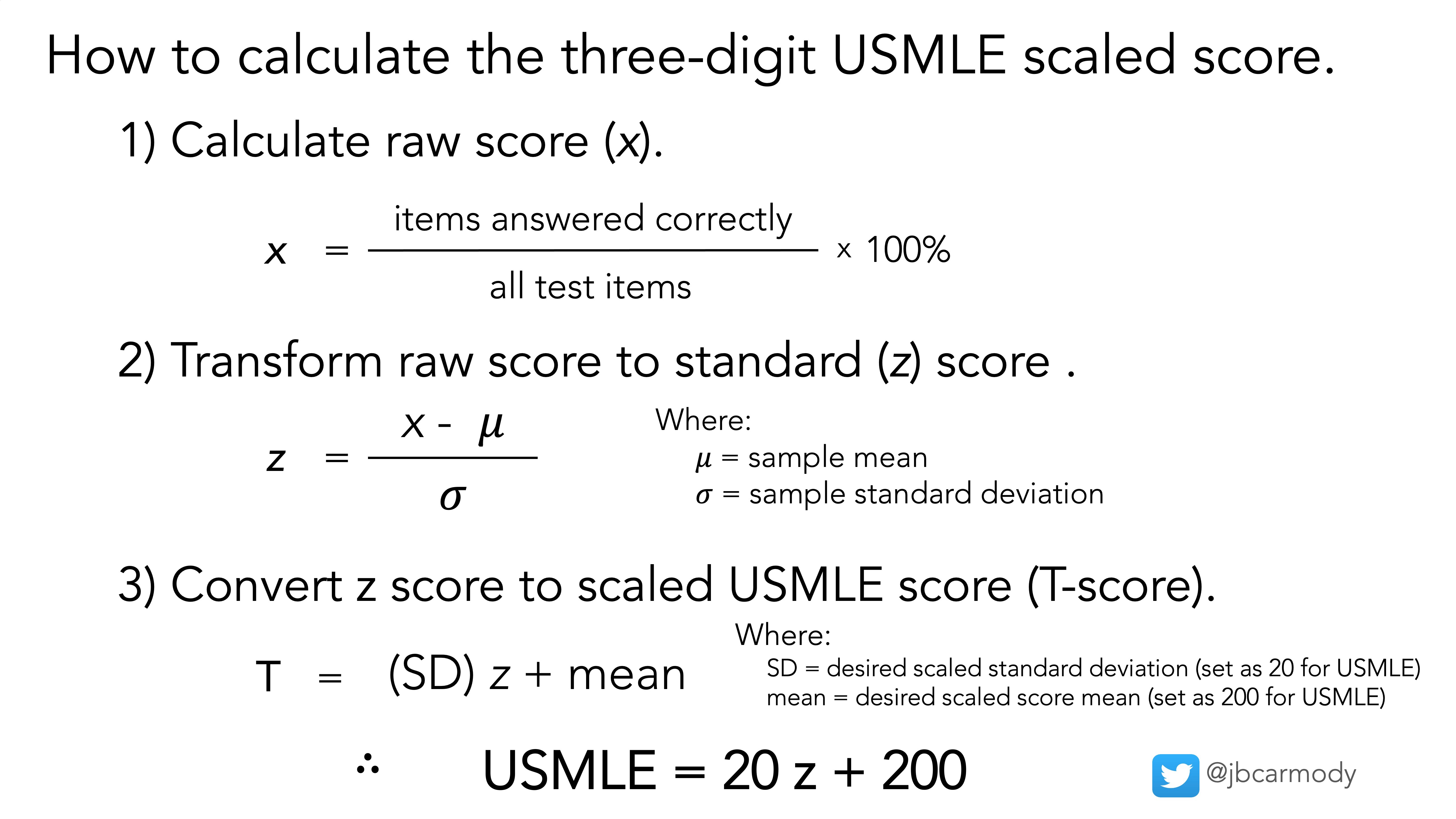 Breaking the magic: the USMLE three-digit score – The Sheriff of Sodium