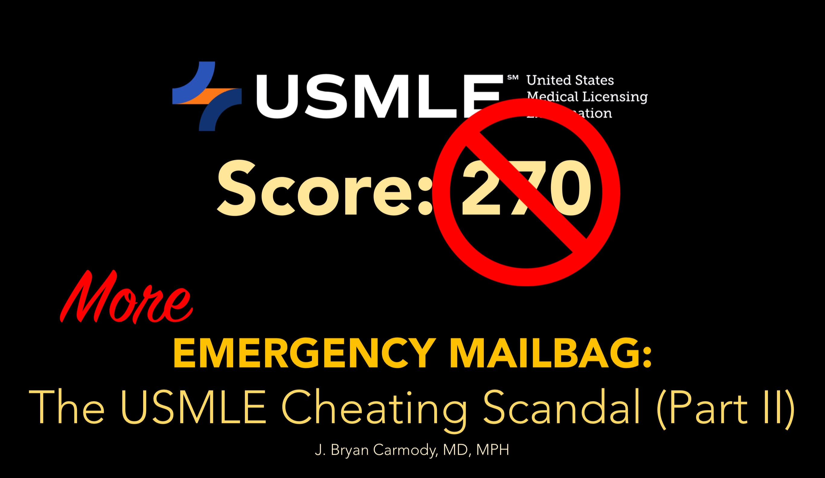 The USMLE Cheating Scandal – The Sheriff of Sodium